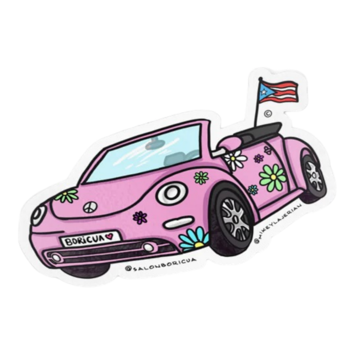 SALON BORICUA - Volky Pink Convertible – The Makers LLC